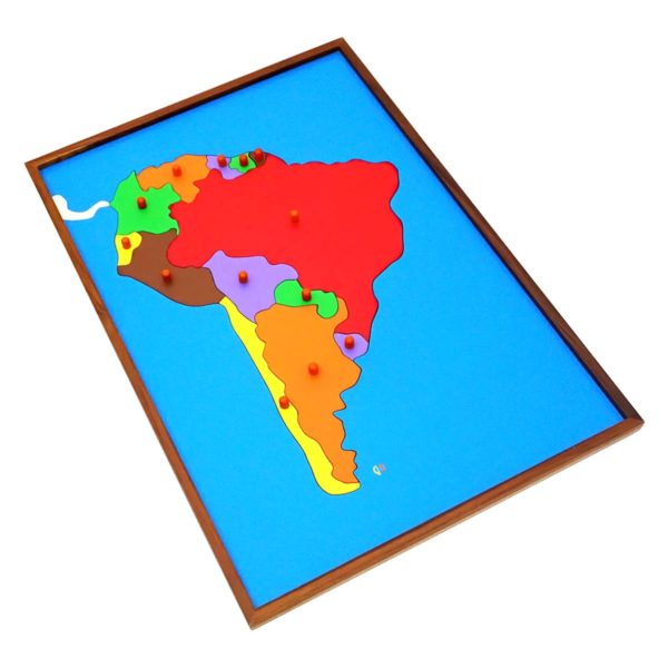 Map Puzzle: South America | Montessori Materials, Learning Toys and ...